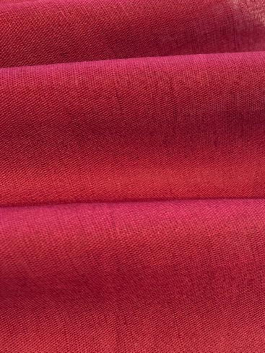 Burgundy Linen/Cotton