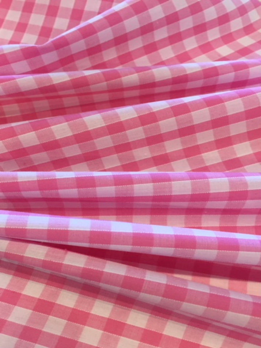 Pink 1/4" Gingham Check